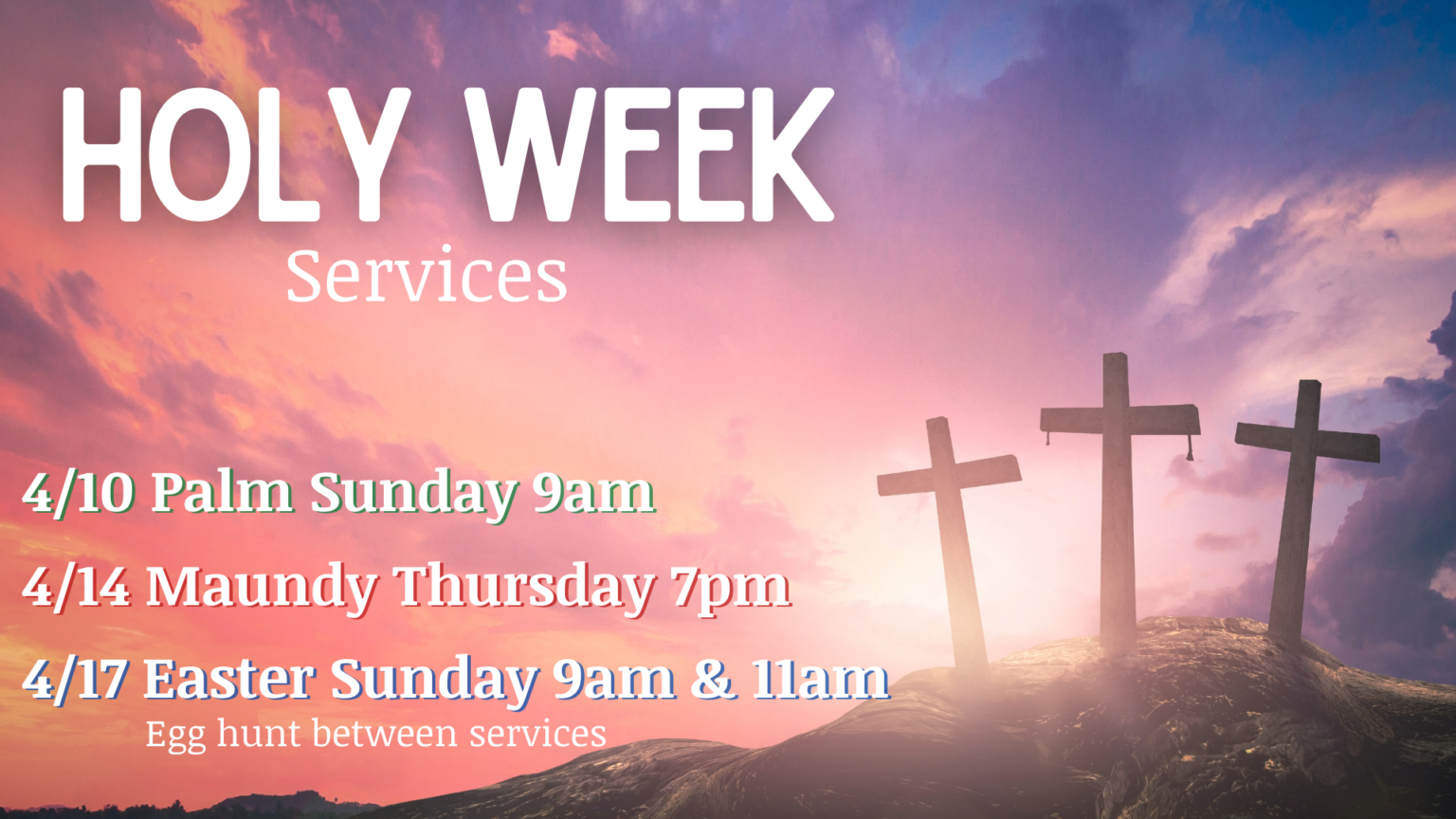 Holy Week Services – Moorpark Presbyterian Church