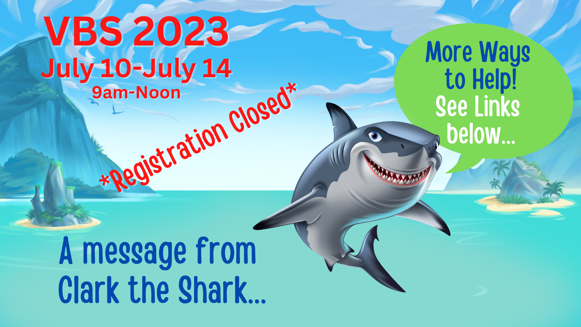 Clark the Shark has a message for you! – Moorpark Presbyterian Church
